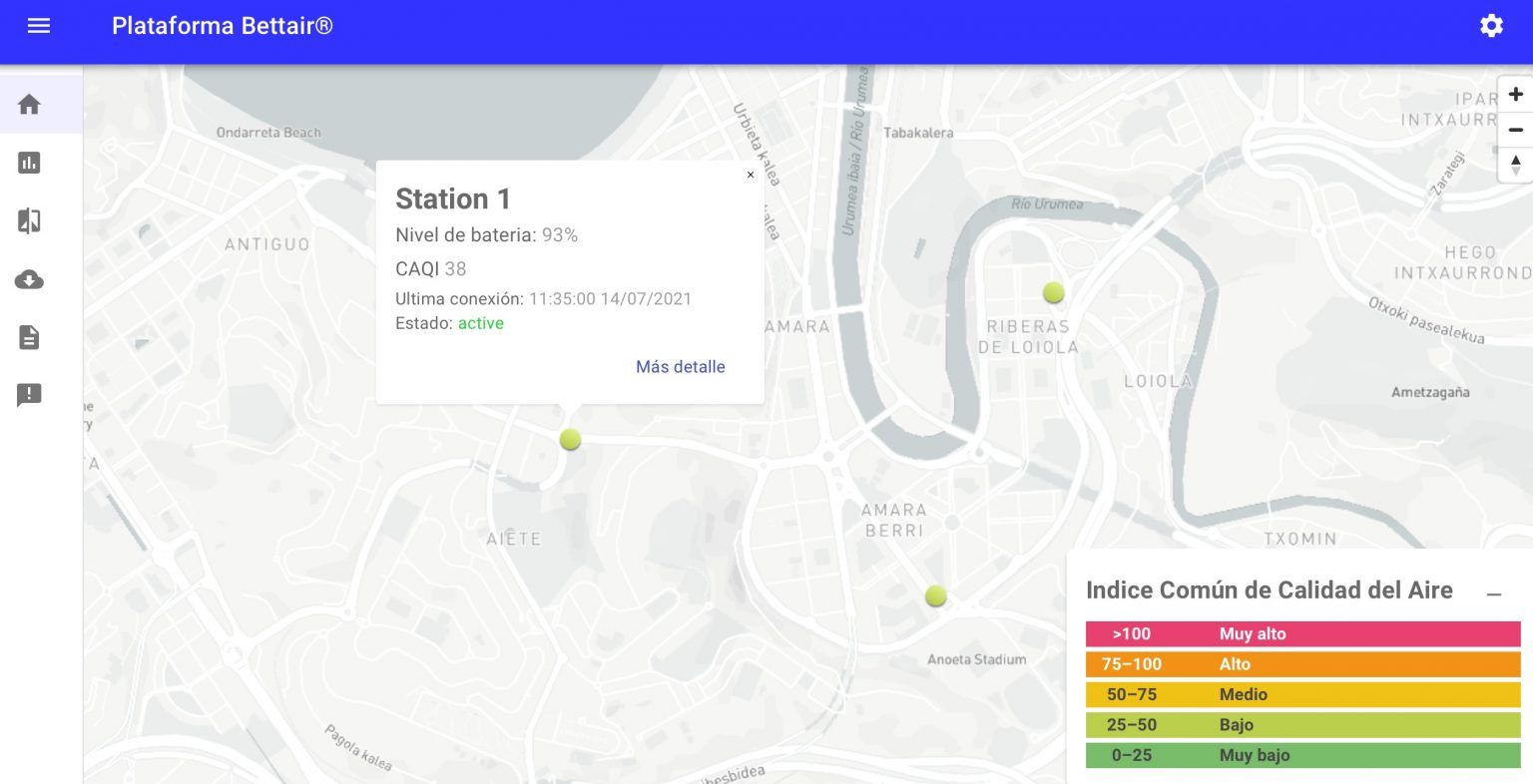 bettair® static nodes are multi-sensor devices that operate autonomously.